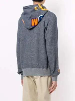 A BATHING APE Patch Detailing Zipped Hoodie