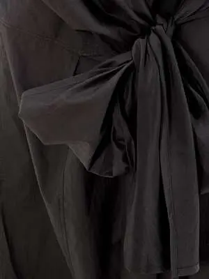 JW Anderson Wrap-style Midi Shirt Dress With Band Collar And Tie Detail