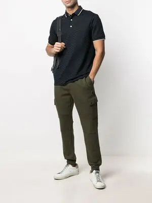 Emporio Armani Textured Knit Polo Shirt
