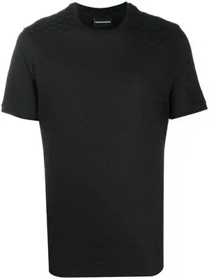 Emporio Armani Plain Textured T-shirt
