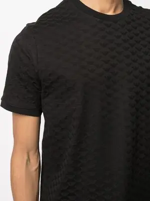 Emporio Armani Plain Textured T-shirt
