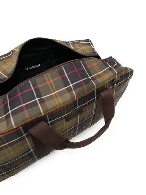 Barbour Plaid Check Luggage Bag