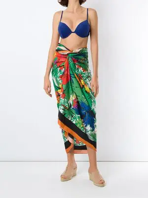 AMIR SLAMA Tropical-print Sarong