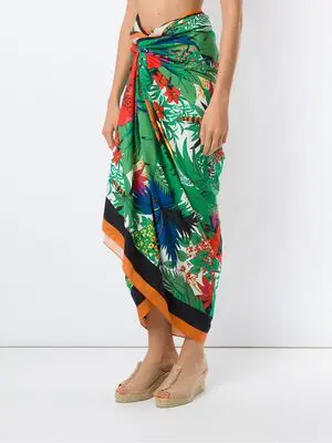 AMIR SLAMA Tropical-print Sarong