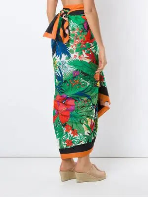 AMIR SLAMA Tropical-print Sarong