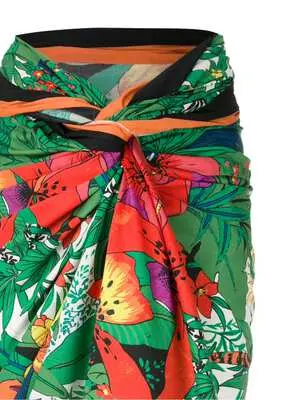 AMIR SLAMA Tropical-print Sarong
