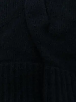 N.peal Ribbed Knit Gloves - Blue
