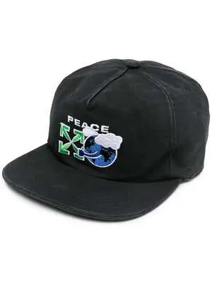 Off-White Embroidered-logo Baseball Cap - Black