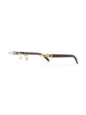 Cartier Ibiza Square-frame Glasses - Brown