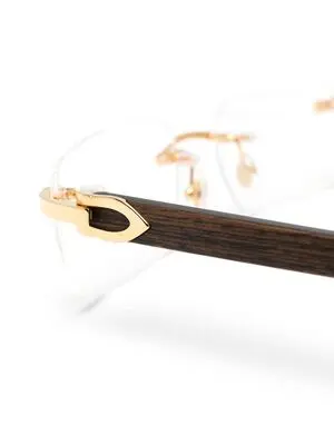 Cartier Ibiza Square-frame Glasses - Brown