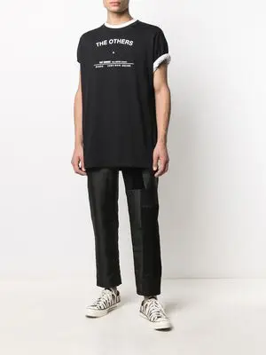 BLACK COMME DES GARÇONS Patchwork Straight-leg Trousers