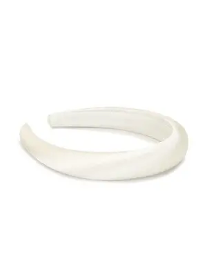 JENNIFER BEHR Tori Silk Headband - White