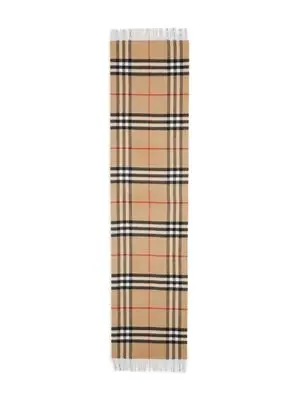 Burberry Reversible Check Cashmere Scarf - Pink