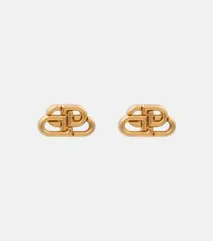 Balenciaga Bb Xs Stud Earrings - Gold