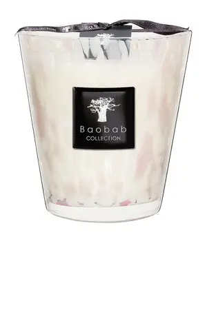 BAOBAB COLLECTION Pearls Candle - White