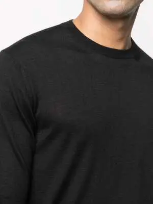 CRUCIANI Crew Neck Knit Jumper - Black