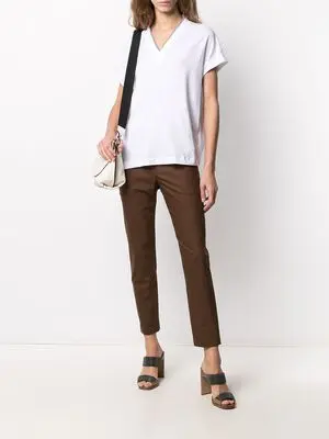 Brunello Cucinelli V-neck T-shirt - White