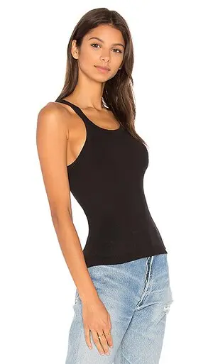 RE/DONE X Hanes Ribbed Tank - Black