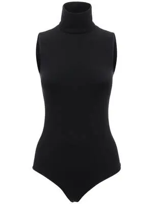 Wolford String Stretch Jersey Bodysuit Black