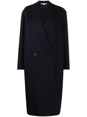 Stella McCartney Oversized Double-breasted Wool Coat - Blue
