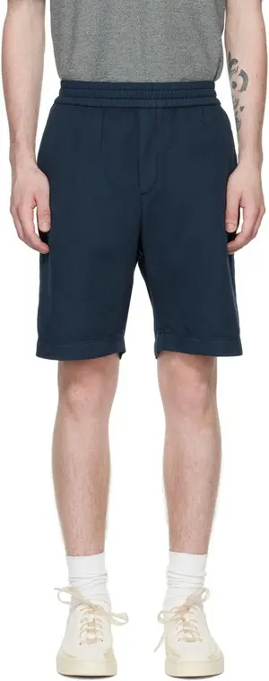 Sunspel Sunspel Brown Drawstring Shorts Buaa1 Navy1