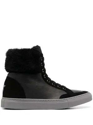 Lorena Antoniazzi Shearling Top Sneakers