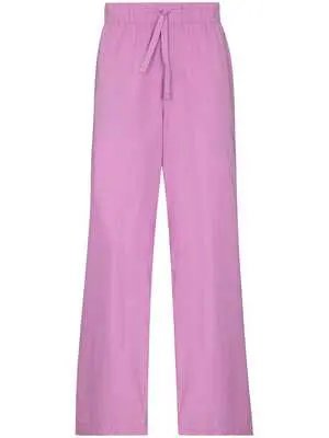 TEKLA Drawstring-waist Pajama Bottoms