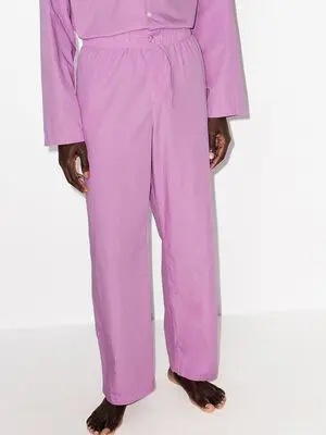 TEKLA Drawstring-waist Pajama Bottoms