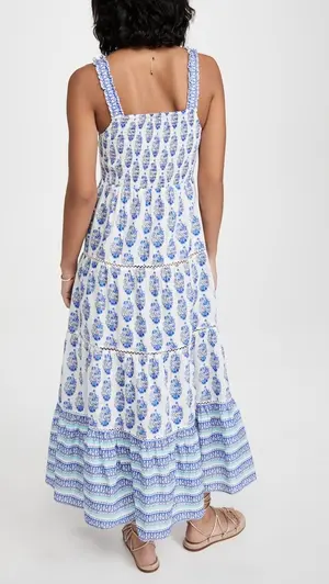 Playa Lucila Smock Border Dress