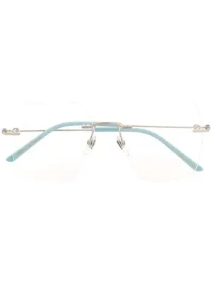 Gucci Frameless Oversized Glasses - Metallic
