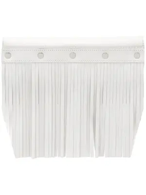 Comme Des Garçons Fringed Wallet - White