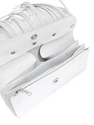 Comme Des Garçons Fringed Wallet - White