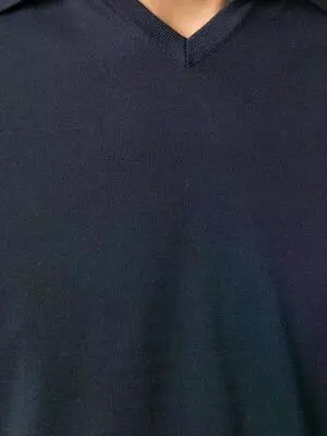 Brunello Cucinelli Rib-trimmed Cotton Polo Shirt - Blue