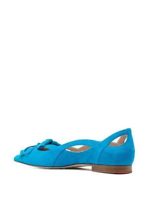 SCAROSSO X Paula Cademartori Ballerina Shoes - Blue