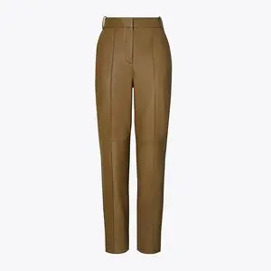 Tory Burch Leather Pant - Tobacco Leaf