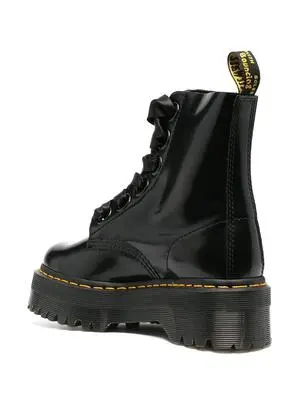 Dr. Martens Molly Leather Platform Boots