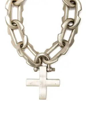 PARTS OF FOUR Massive Deco Link Necklace - Silver