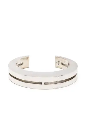 PARTS OF FOUR Crescent Crevice 15mm Bracelet - Silver