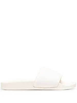 Heron Preston Tonal Logo Debossed Slides - Neutrals