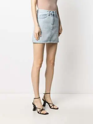 Off-White High-waist Denim Mini Skirt