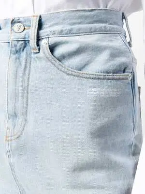 Off-White High-waist Denim Mini Skirt