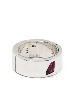 PARTS OF FOUR Sistema Band Ring - Silver