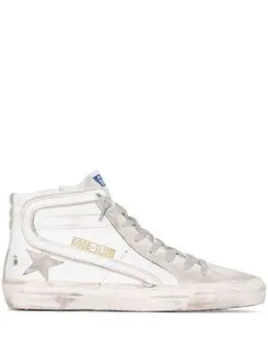 GOLDEN GOOSE Slide High-top Sneakers - White