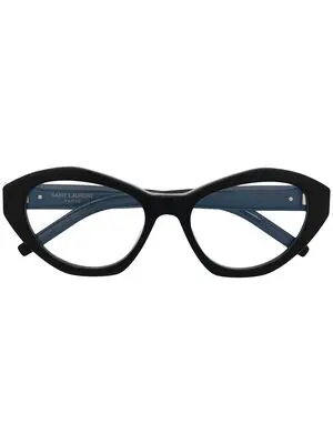 Saint Laurent Oval-frame Glasses - Black