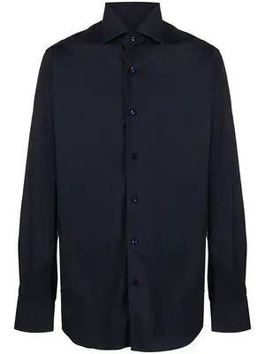 BARBA NAPOLI Plain Button Shirt
