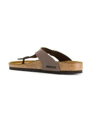 BIRKENSTOCK Buckle Detail Flip Flop Sandals - Brown