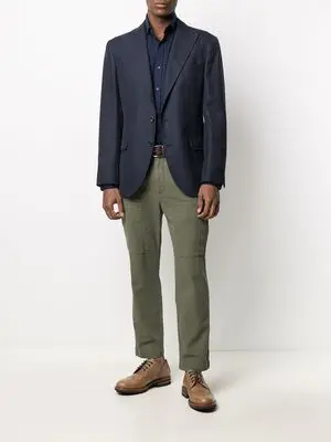 Brunello Cucinelli Classic Collar Buttoned Shirt