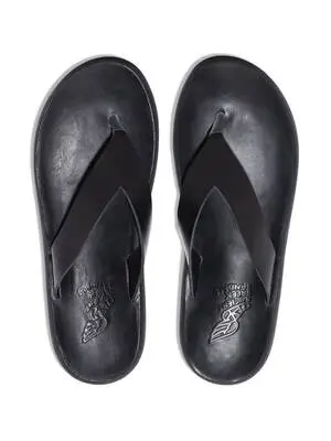 ANCIENT GREEK SANDALS Charys Leather Sandals - Black
