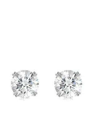 PRAGNELL 18kt White Gold Diamond Windsor Stud Earrings - Silver
