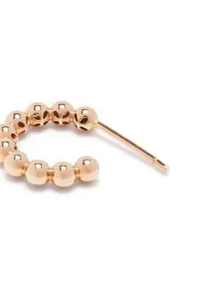PRAGNELL 18kt Rose Gold Bohemia Diamond Hoop Earrings - Pink